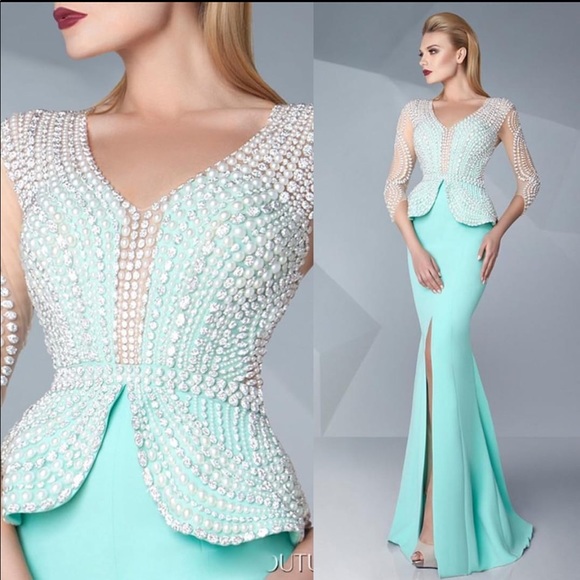 MNM Couture | Dresses | Mnm Couture Pearl Mint Dress Size 8 | Poshmark